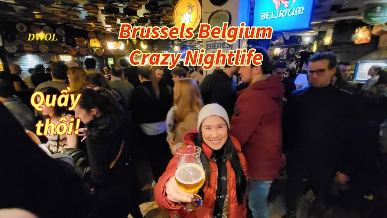 Crazy Nightlife bar| Party overnight in Brussels, Belgium - YouTube