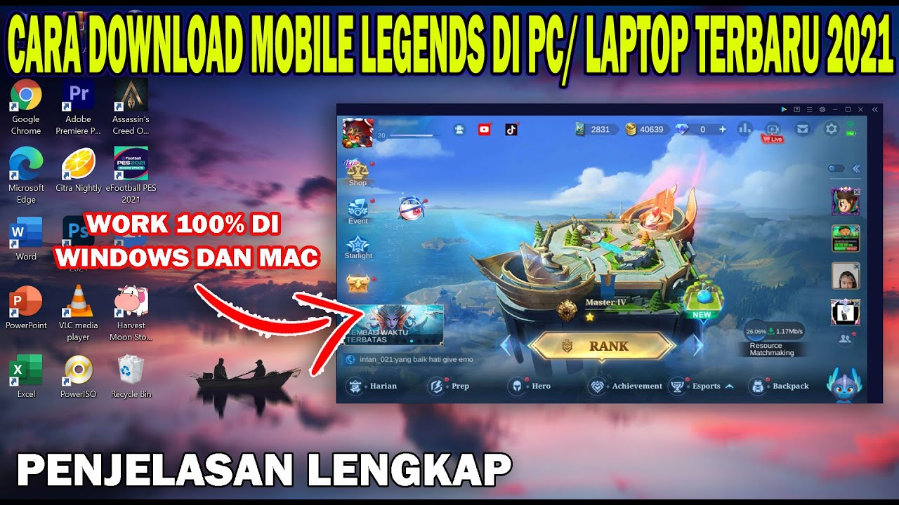 Cara Download Mobile Legends Di Laptop Terbaru | Cara Download Mobile ...