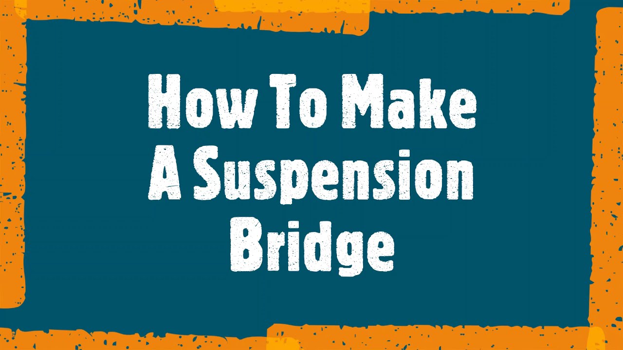 How to make a Suspension Bridge / Easy Crafts / Ishan & Aira - YouTube