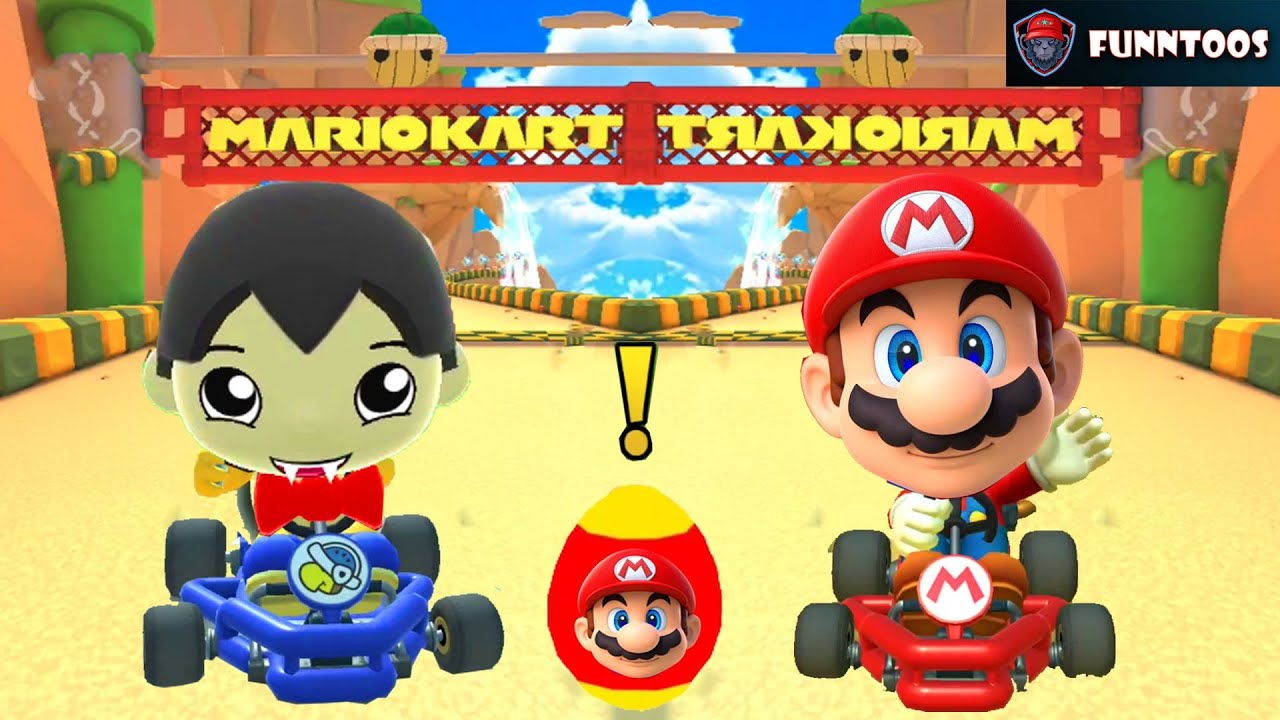 MARIO CART TOUR VS TAG WITH RYAN EPISOD 1 BREAK ITEM BOXES RACING VS ...