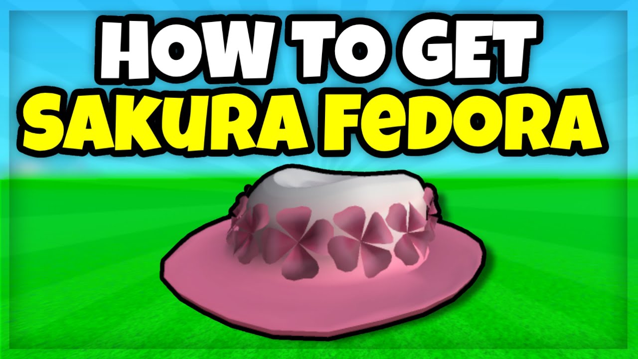 [FREE UGC] How to Get "Sakura Fedora" (ROBLOX) - YouTube