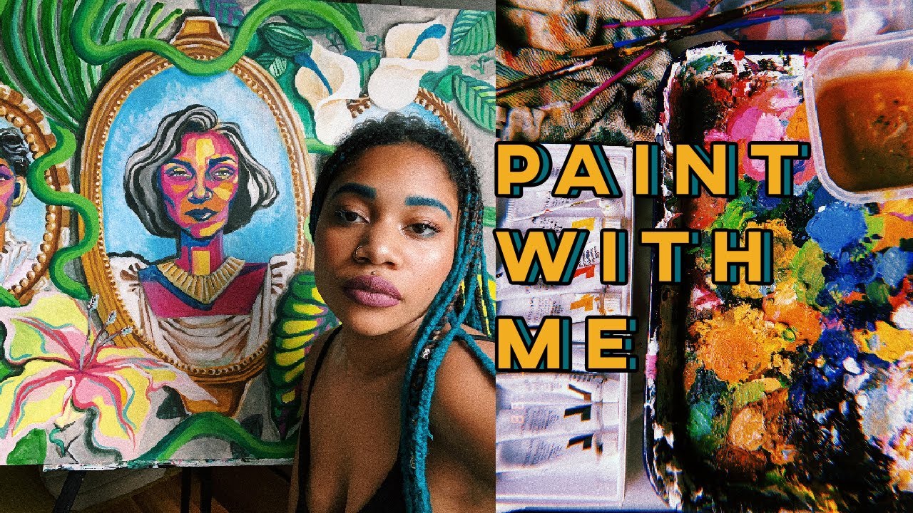 PAINT WITH ME//OIL PAINT TIMELAPSE - YouTube