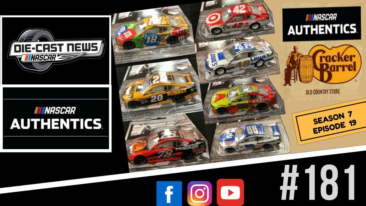 NASCAR Die-Cast News 181 (NASCAR Authentics at Cracker Barrel!?!) - YouTube