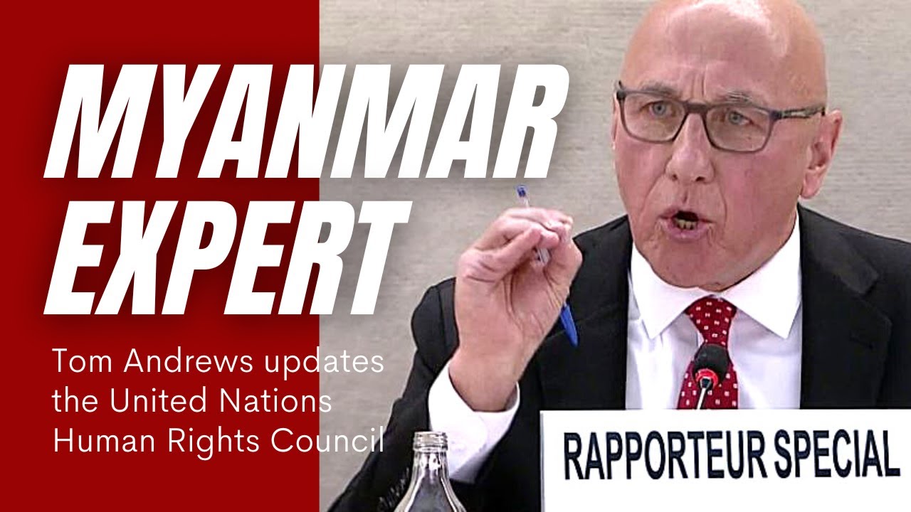 Myanmar Expert Tom Andrews | Statement to the United Nations - YouTube