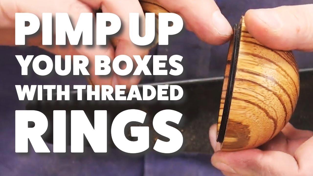 Turn Threading Ring to set them into wooden pieces - Pimp up your Boxes ...