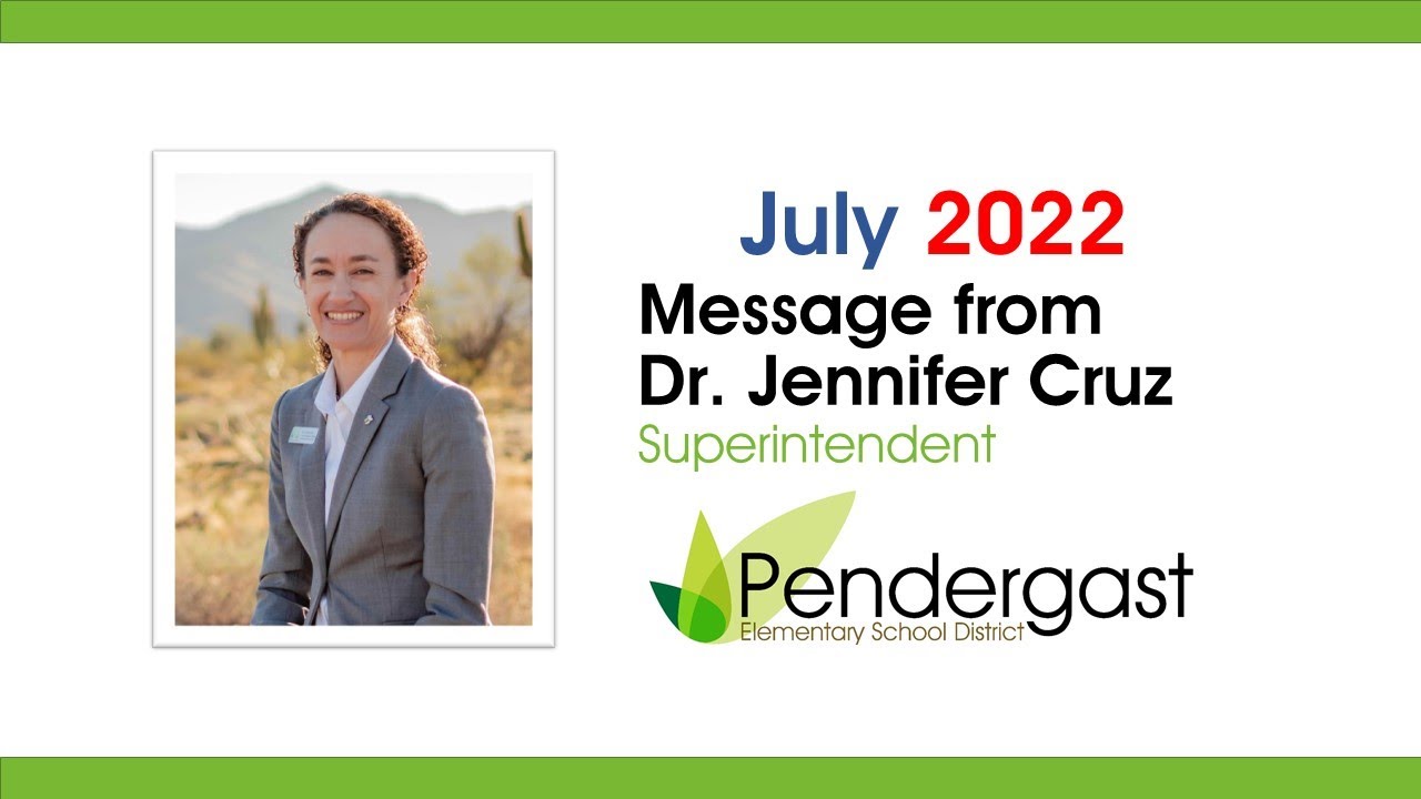 Message from Dr. Jennifer Cruz - July 2022 - YouTube