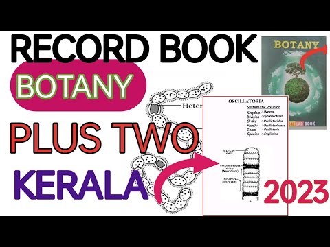 BOTANY RECORD BOOK FOR KERALA HSS 2023 UNOFFICIAL - YouTube