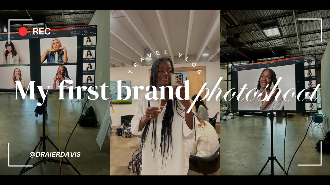 Come With Me To My FIRST Brand Photoshoot | Travel Vlog | Content ...