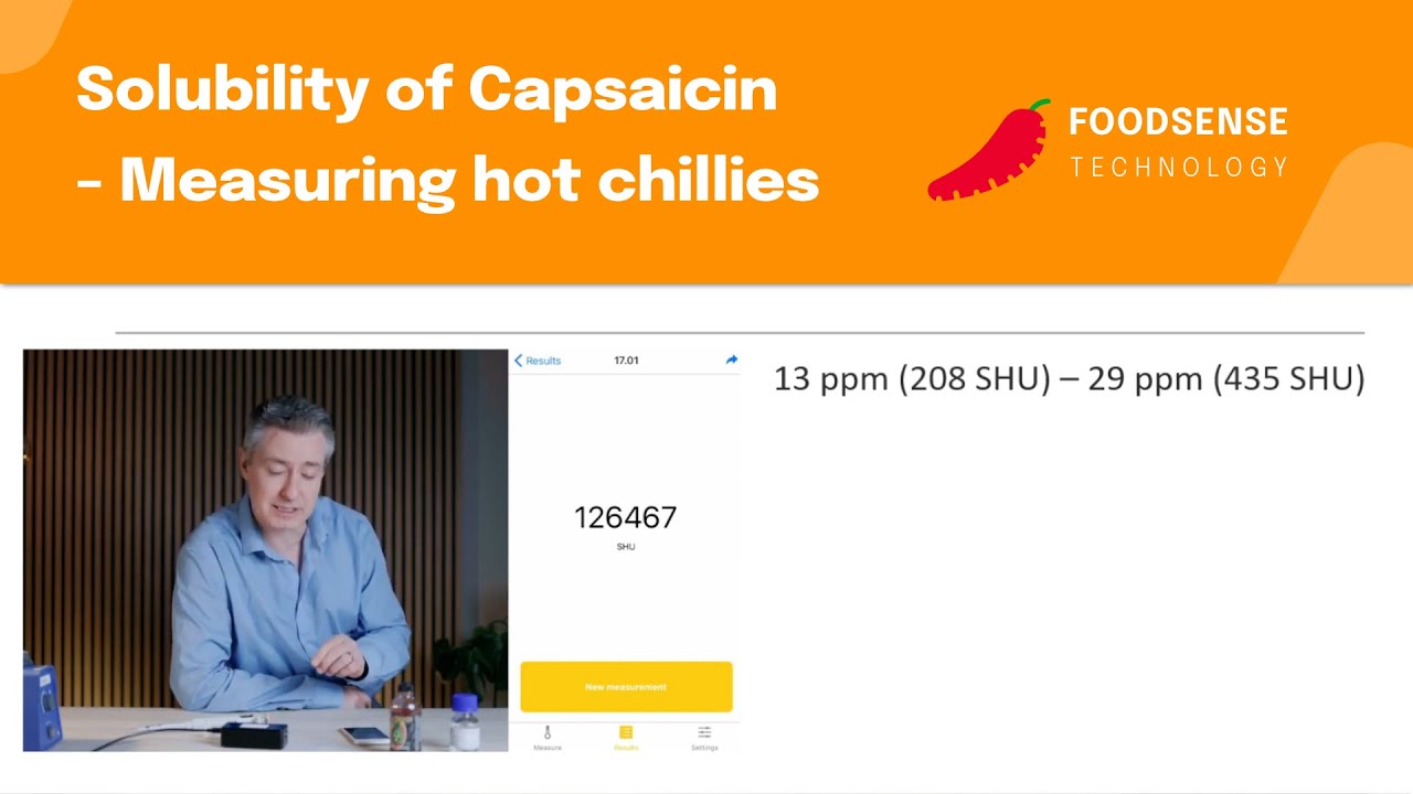 Solubility of Capsaicin - Measuring hot chillies - YouTube