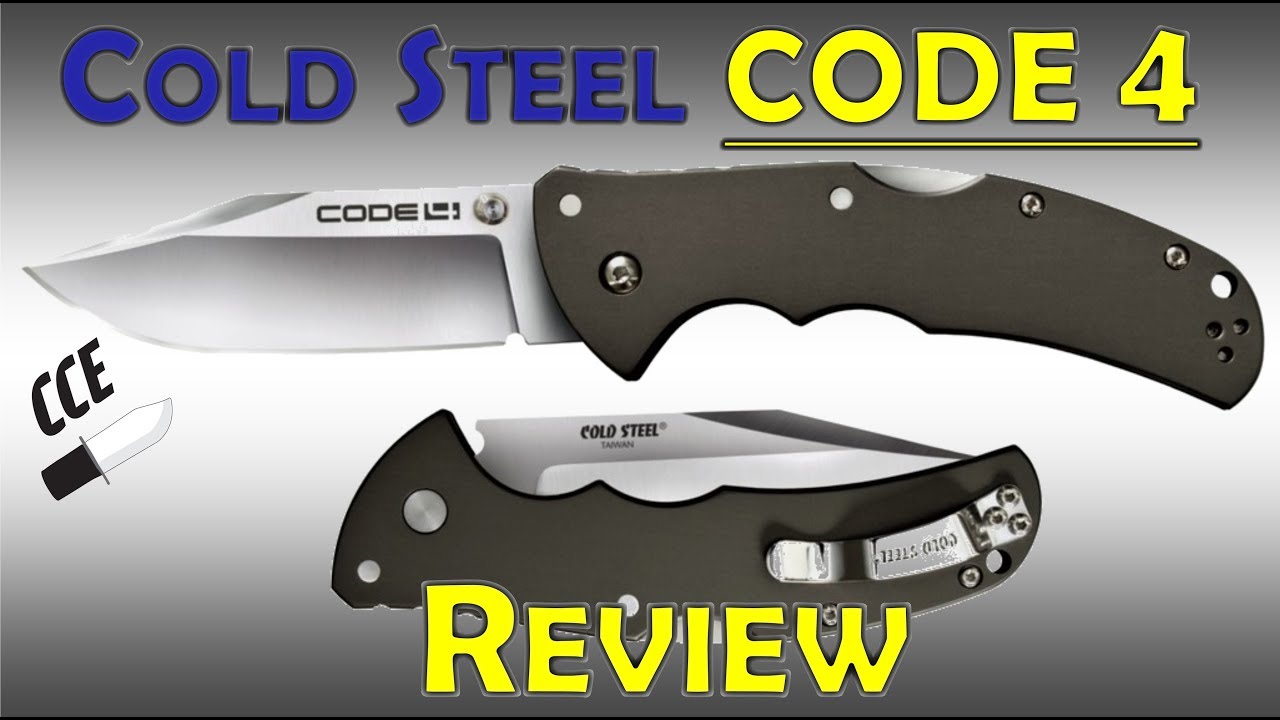 Review of the Cold Steel "CODE 4" with Clip Point - YouTube
