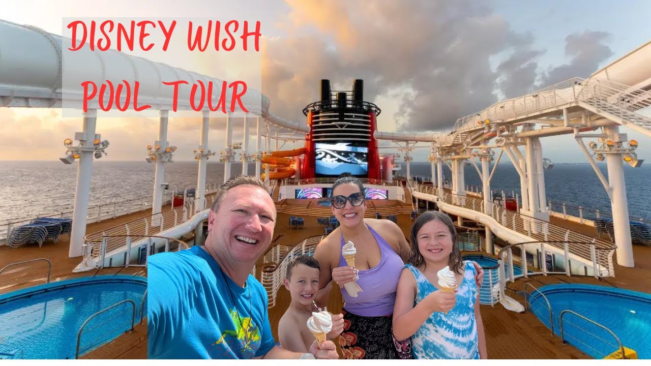 Disney Wish Pool Tour - YouTube