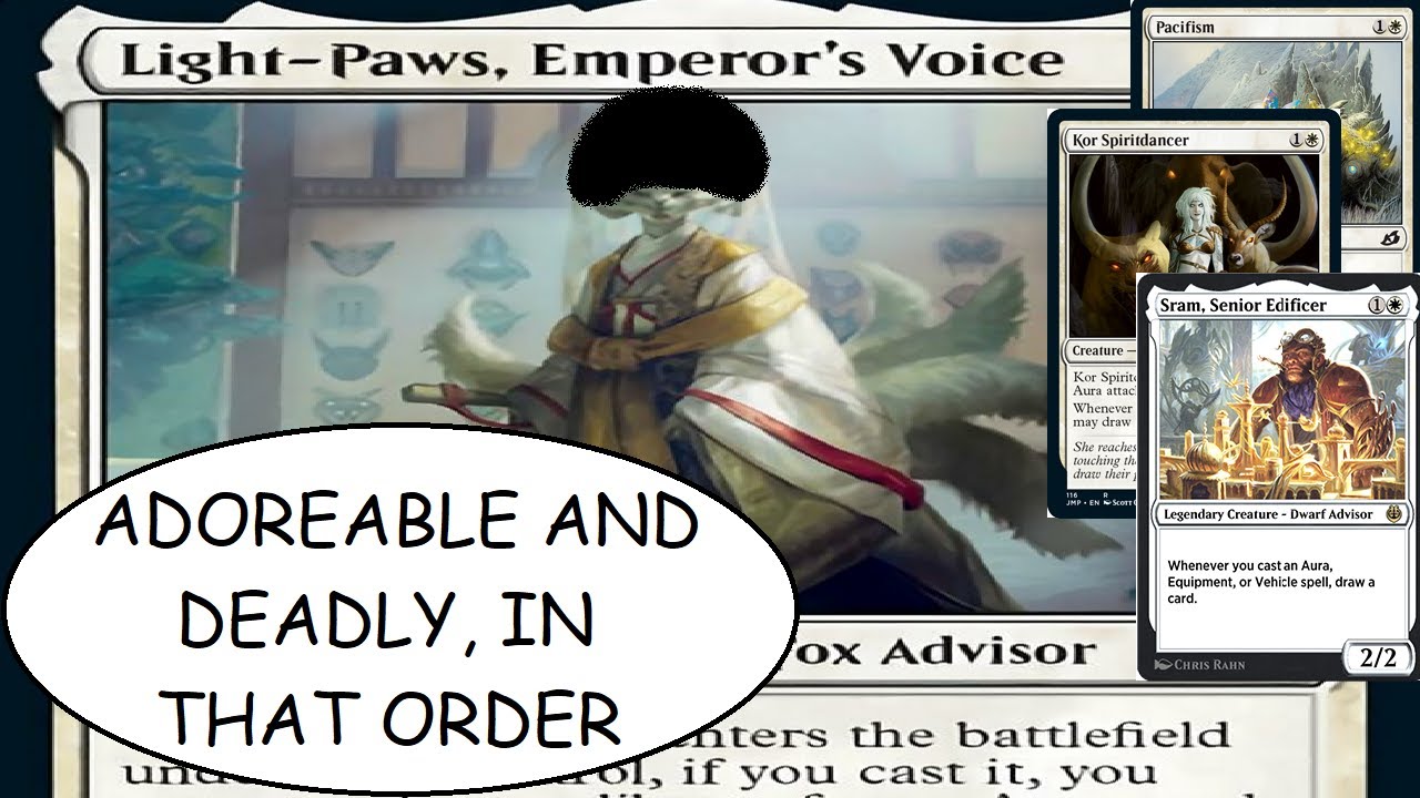 Mono White Voltron | Light-Paws, Emperor's Voice | MTG Arena Historic ...