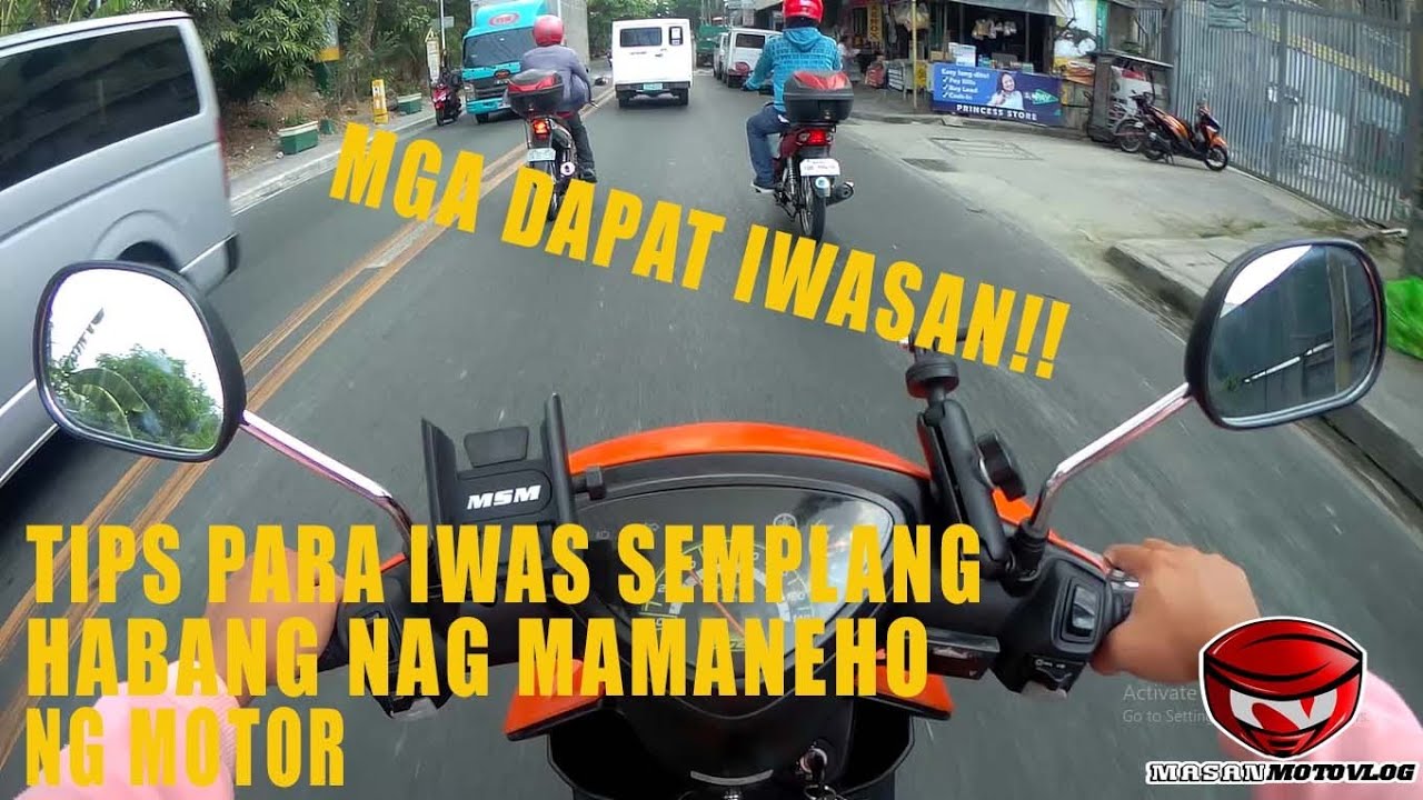 Tips Para Iwas Semplang Habang Nag Mamaneho Ng Motor | Mga Dapat Iwasan ...