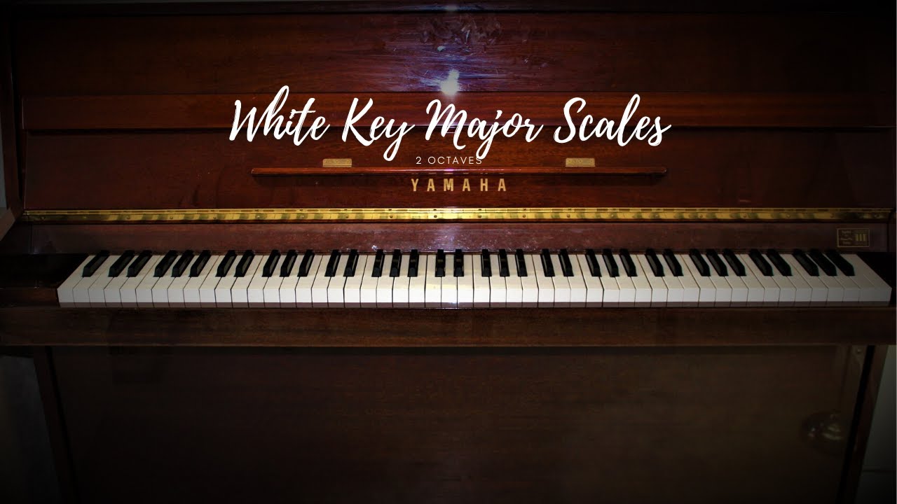 Two Octaves - White Key Major Scales Piano - YouTube Music