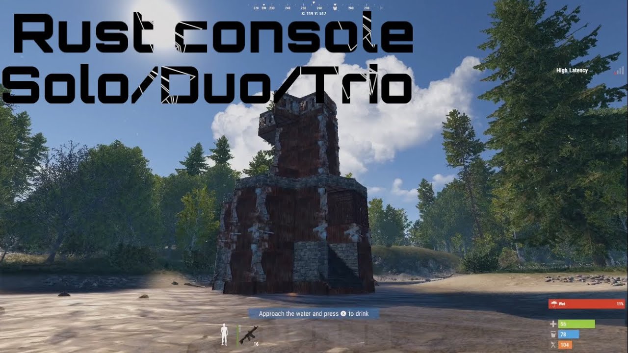 Best console rust Solo/Duo/Trio base - YouTube