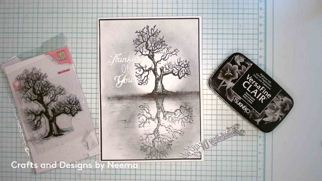 Mirror Stamping technique TRIPLE CHALLENGE! Create a card using only ...