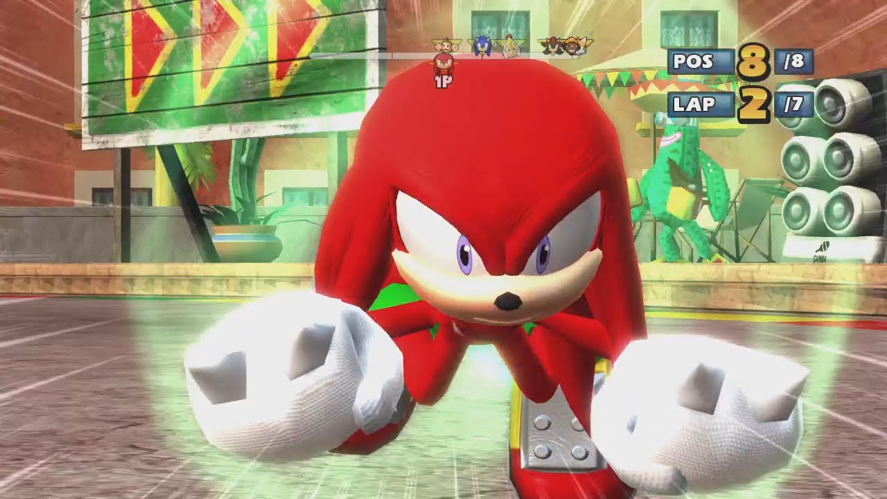 KNUCKLES Jump Parade 7 Laps Expert (Request) Sonic & Sega All-Stars ...
