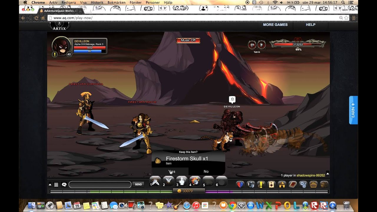 AQW How to get fire skulls. - YouTube