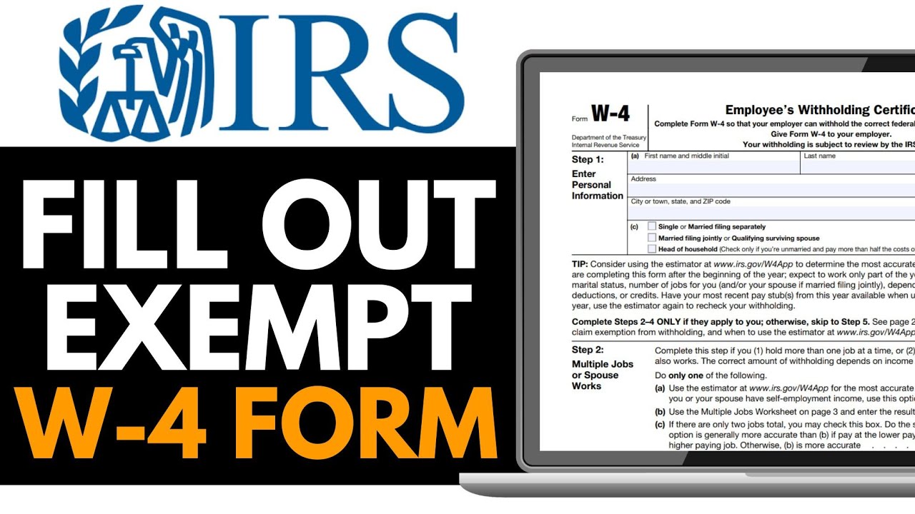 How to File Exempt on a W-4 Form 2025 | Fill Out Exempt W-4 Form (Step ...
