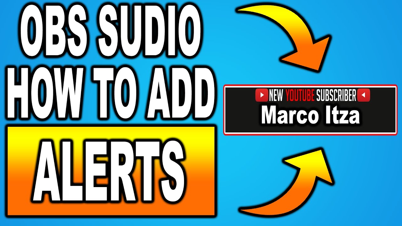 How To Add Subscriber Alerts for "Youtube" on Streams (Using Obs) - YouTube