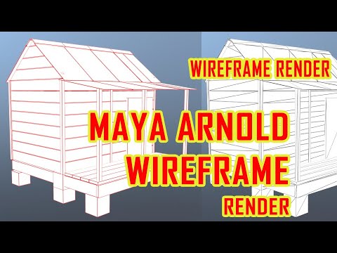 maya wireframe render tutorial | wireframe in maya - YouTube