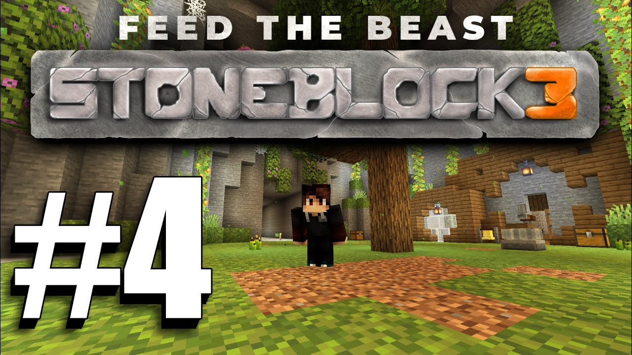 Fully Automated Crushing Wheels | FTB StoneBlock 3 - Ep 4 | Modded ...
