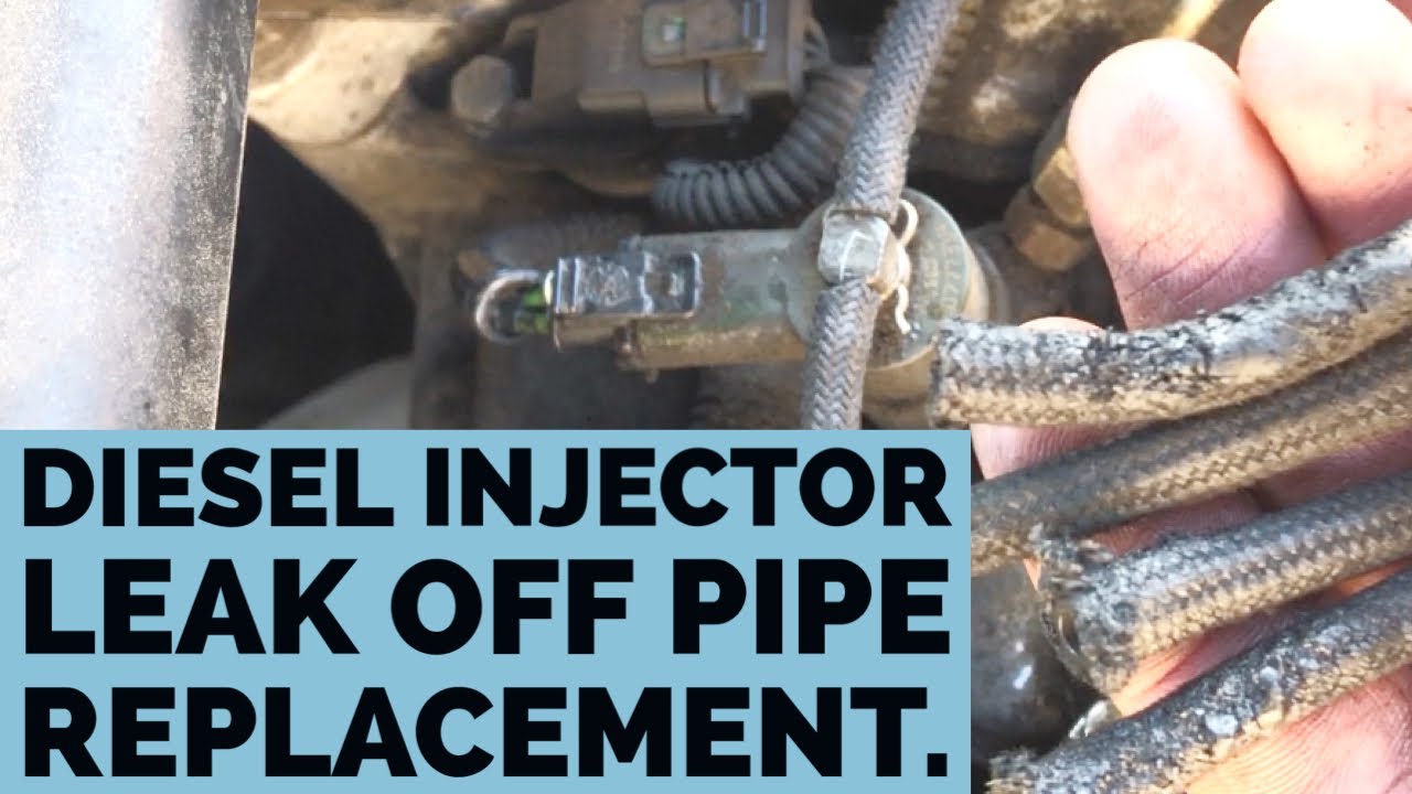 Diesel Injector Leak Off Fuel Pipe Replacement Volvo D5. - YouTube
