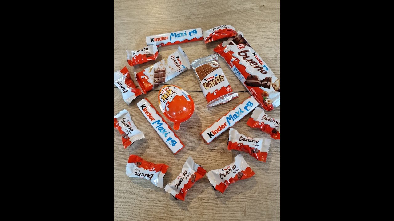 Some Lot's Choclate ASMR 85 Unpacking Kinder Choclate Box Kinder Joy ...