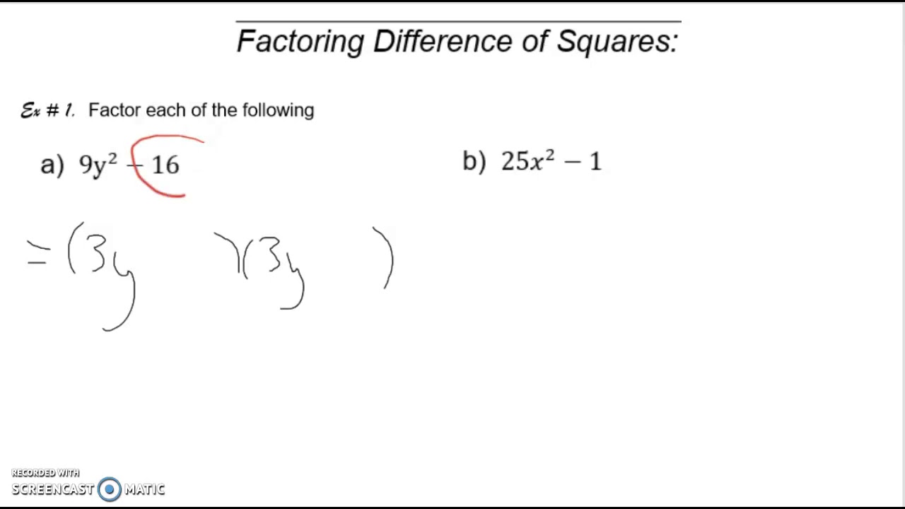 MFM2P Lesson 18 (ex.1) - YouTube