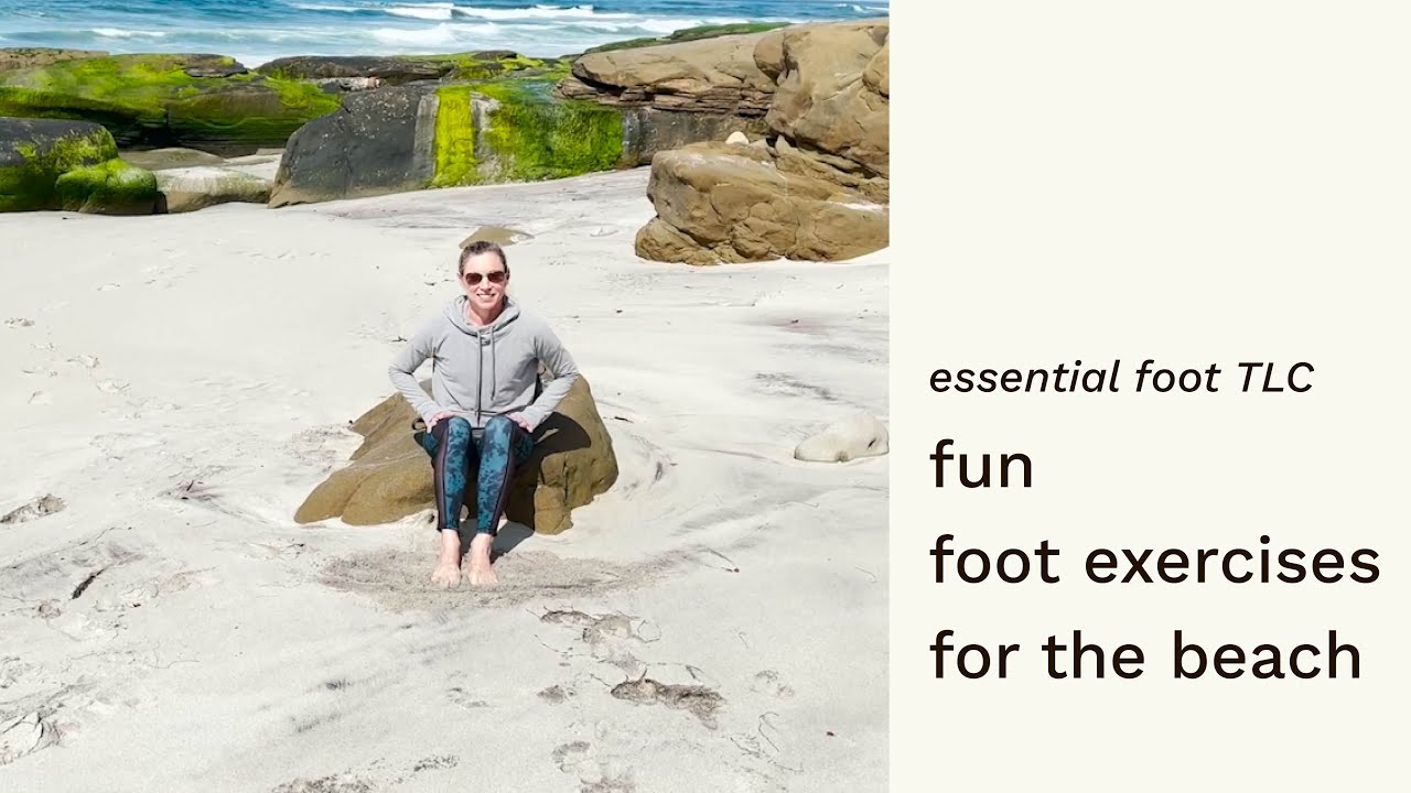 Fun Foot Exercises to do at the Beach - YouTube