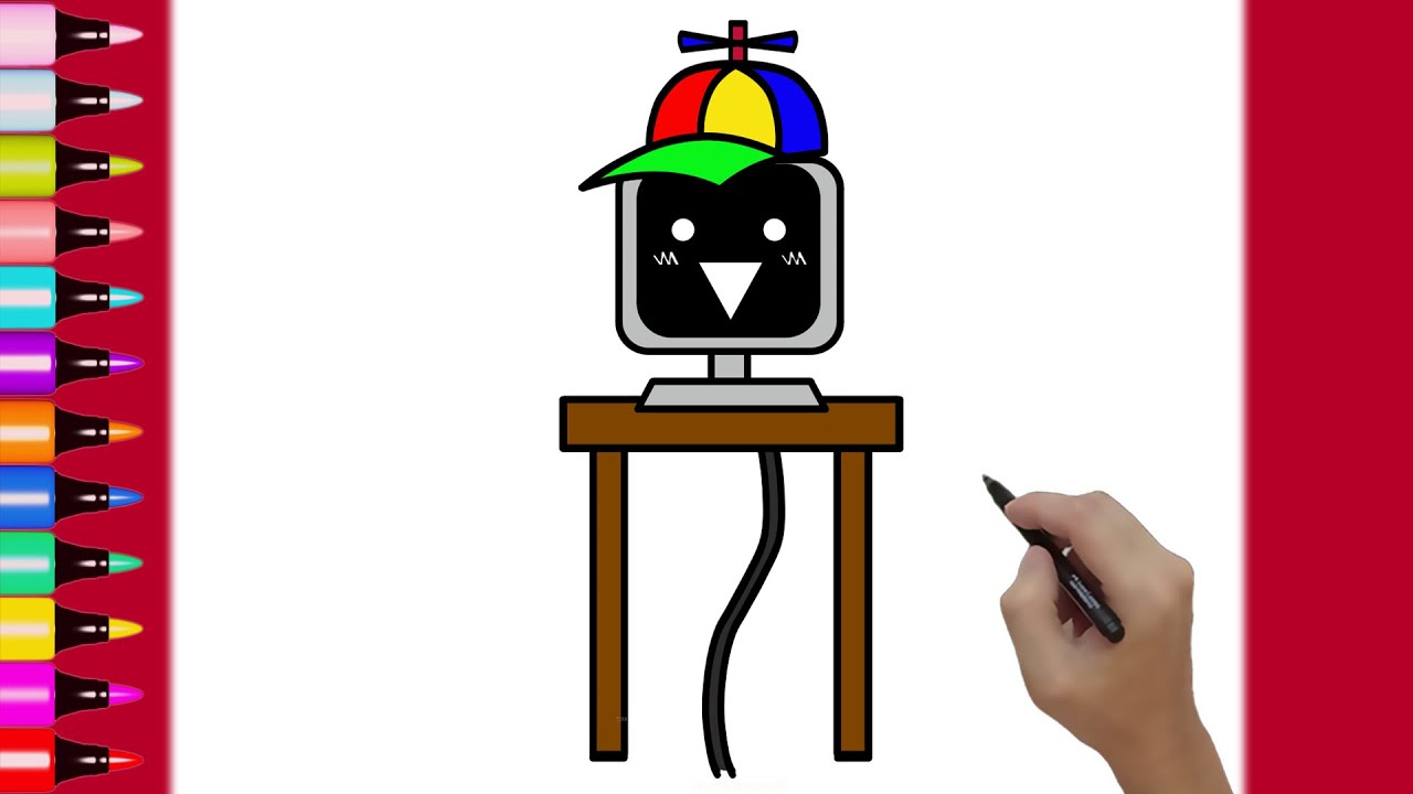 How to Draw Mr. Fun Computer Incredibox Sprunki - Cómo Dibujar a Mr ...
