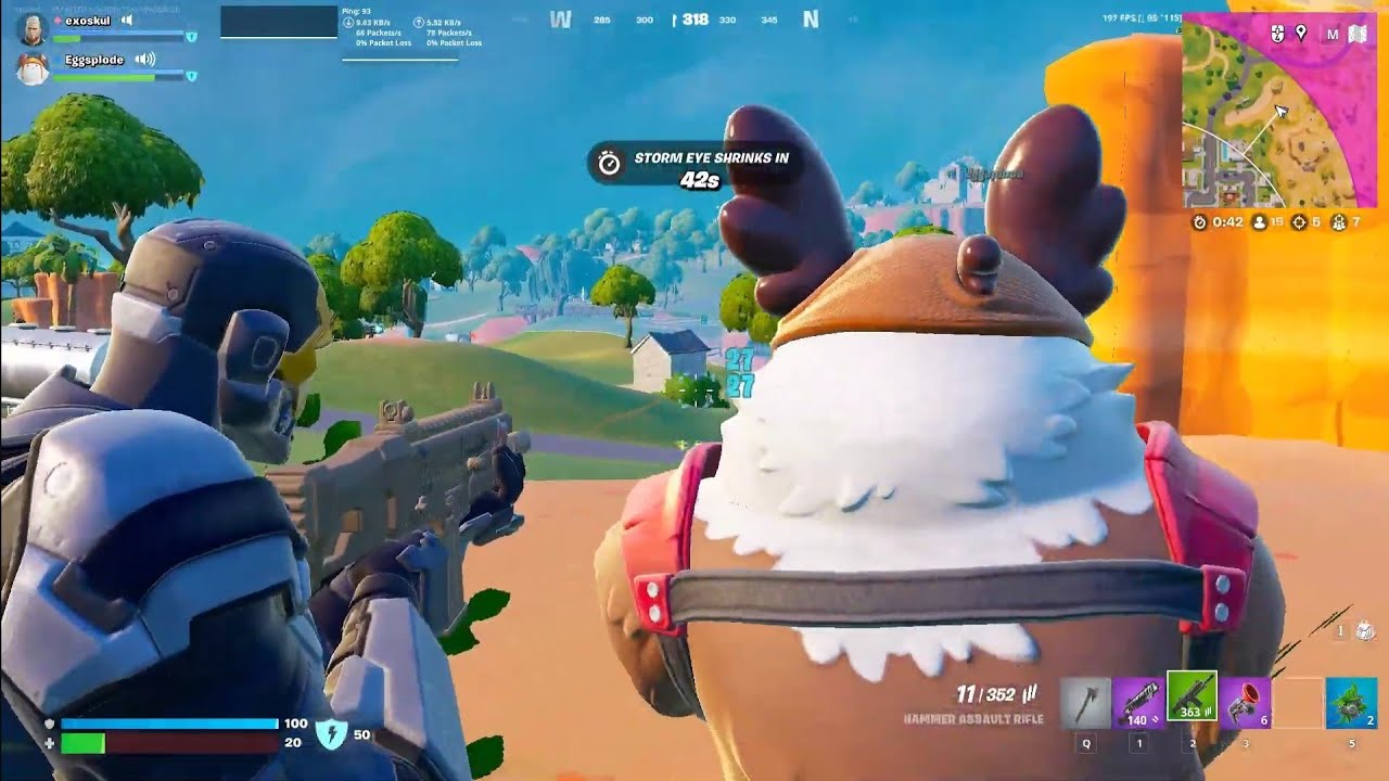 Fortnite Reload ZB | Gunnar skin gameplay | Groder the lampuh skin ...