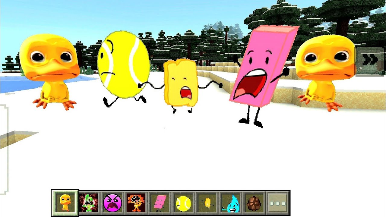 Crying DUCK found BFDI Nextbots Minecraft PE - YouTube