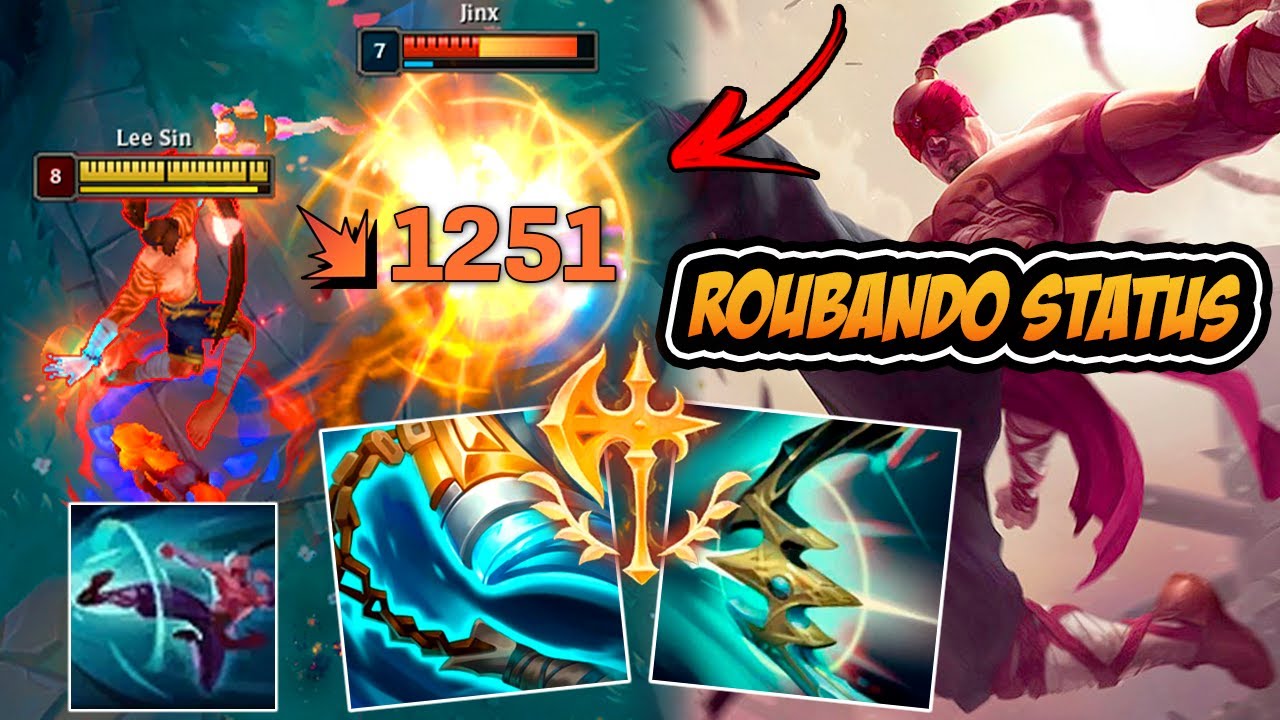 LEE SIN MAS CADA ITEM ROUBA UM STATUS DIFERENTE NESSA BUILD MALUCA ...