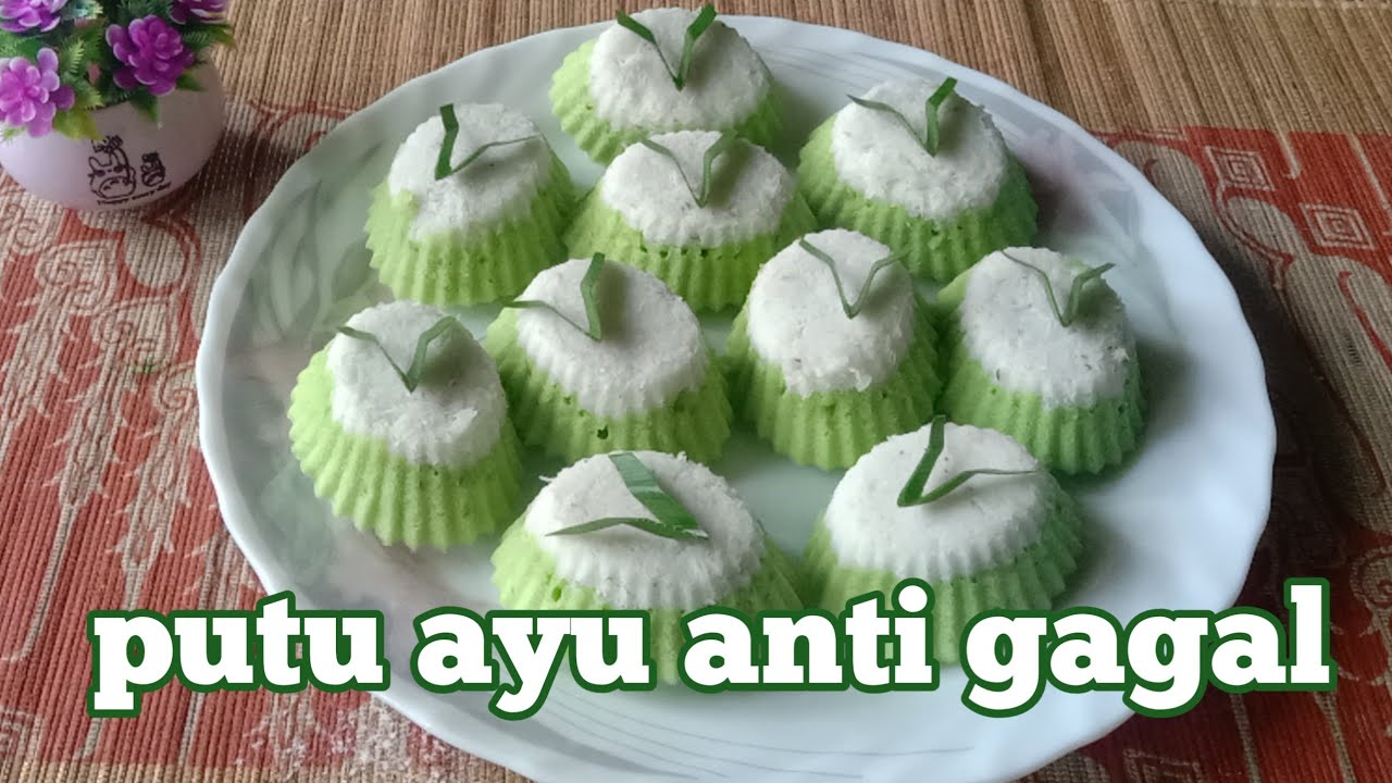 Putu Ayu anti gagal || Resep putu ayu || Kue Putu ayu - YouTube