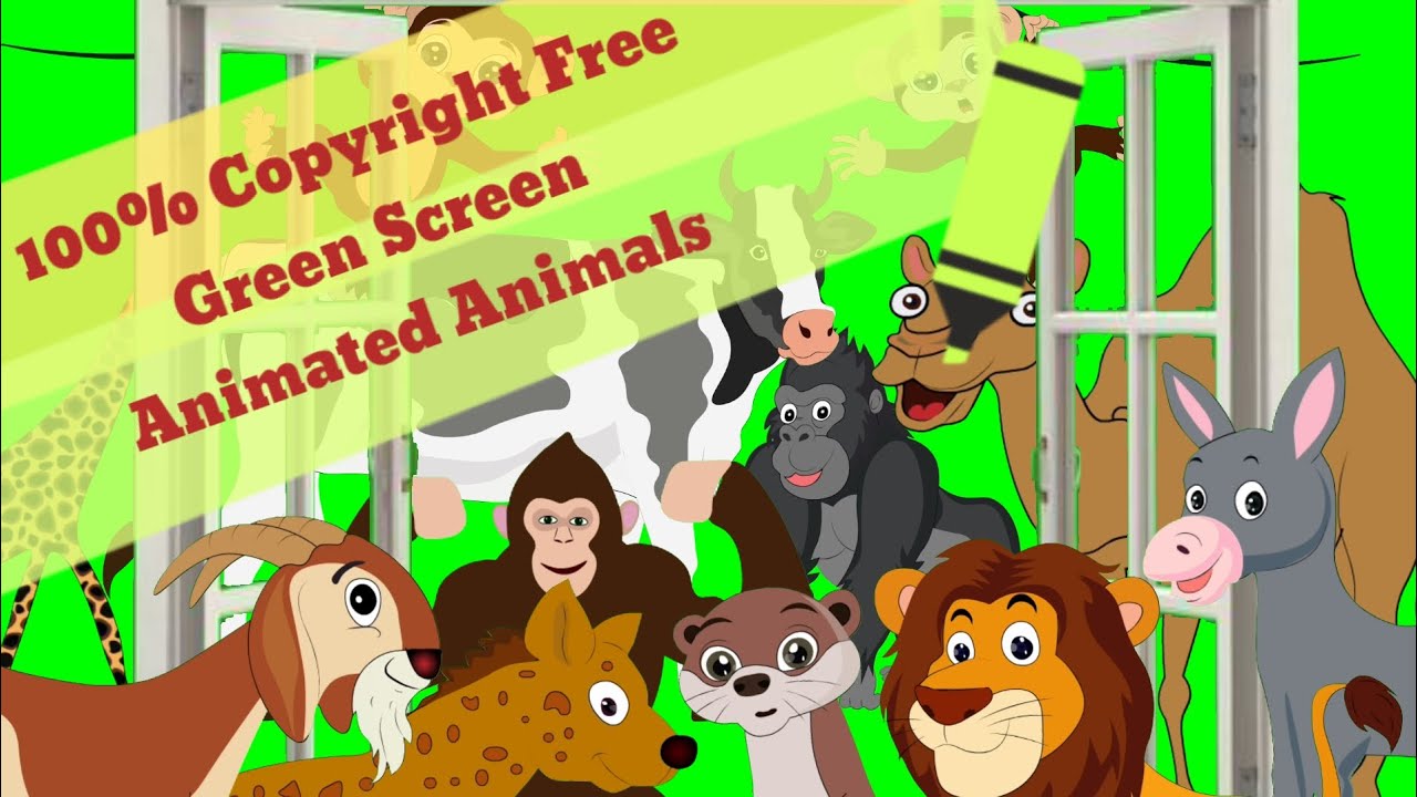 Copyright free green screen animated Animals|100+ No Copyright Animated ...