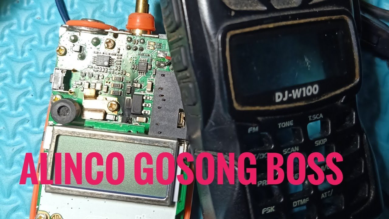 alinco dj w100 gosong bin tutung - YouTube