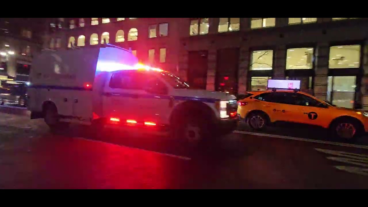 MTA Emergency Response Passing By On 5th Ave In Midtown, Manhattan, New ...
