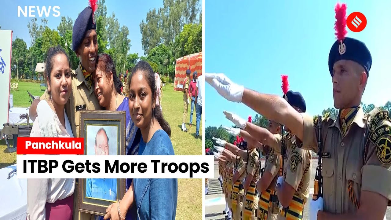 Passing out parade of new ITBP recruits in Panchkula - YouTube