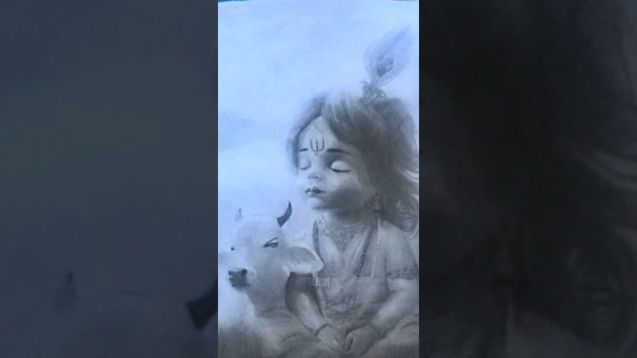 Little Shree Krishn ️ #art #krishna - YouTube
