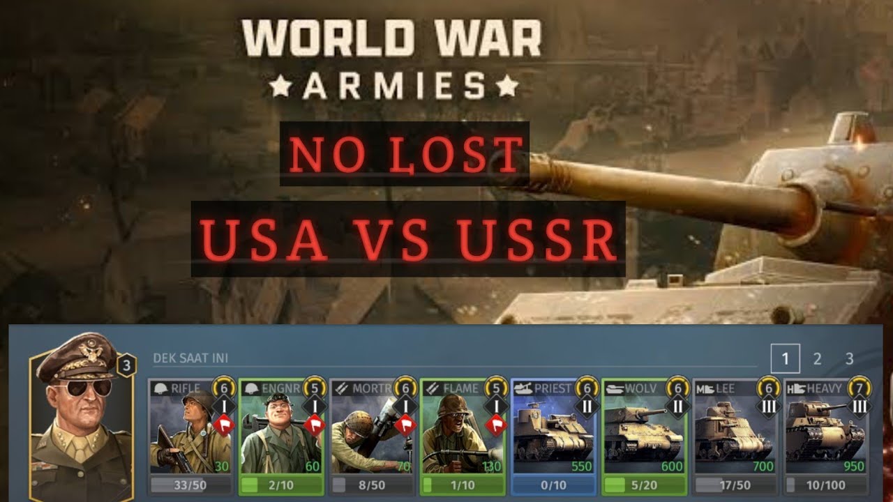 WWA RTS [Word War Armies] New Defen Strategi USA VS USSR - YouTube