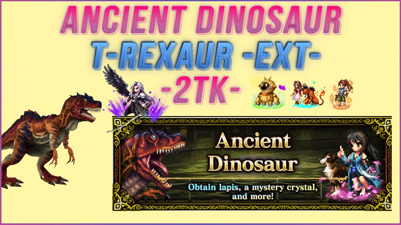 FFBE T-Rexaur EXT [Sephiroth/ALL Mission] - YouTube