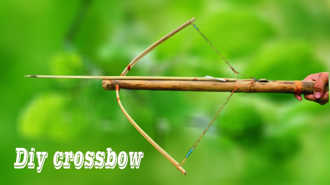 Diy bamboo craft crossbow make from bamboo very easily - YouTube