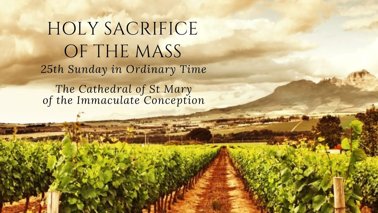 Holy Sacrifice of the Mass for the 25th Sunday in Ordinary Time - YouTube