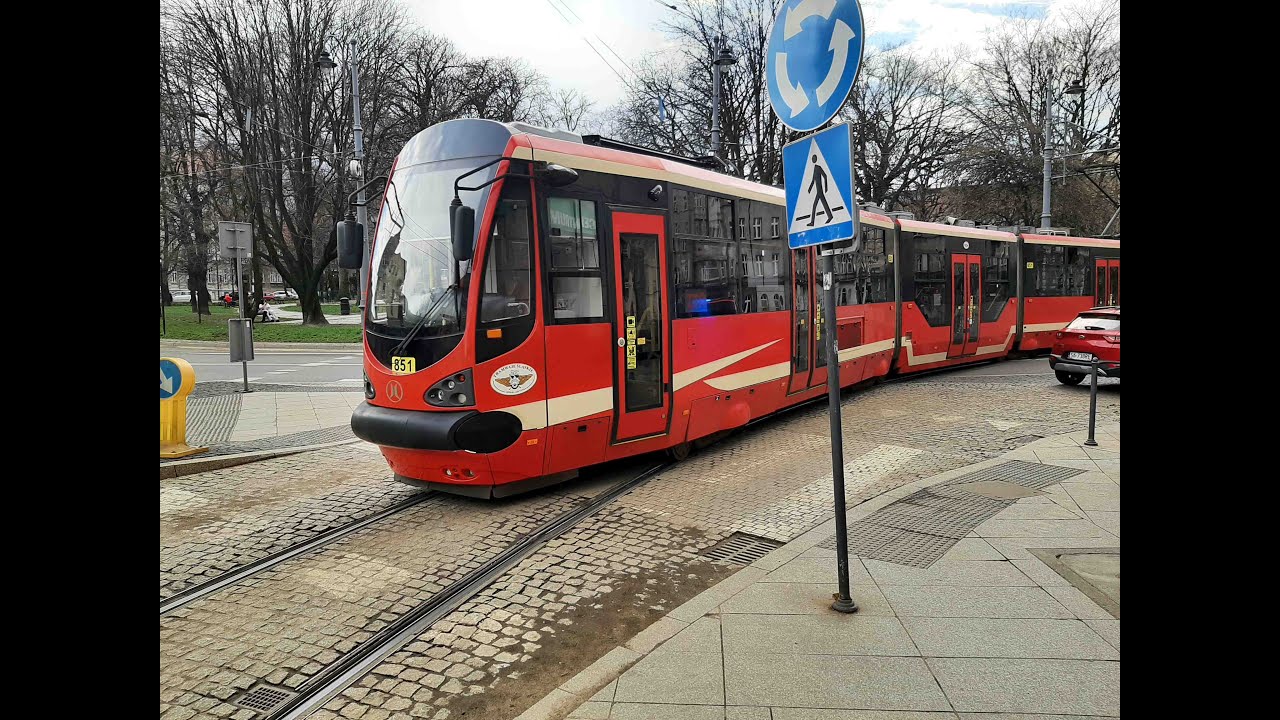 ZTM Katowice (Tramwaje Śląskie) @ Moderus Beta MF 16 AC BD #851, Linia ...