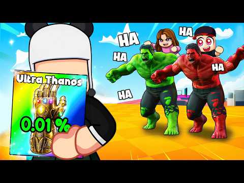 ROBLOX'TA NOOB GİBİ DAVRANDIM SONRA OP THANOS GÜÇLERİNİ KULLANDIM!!
