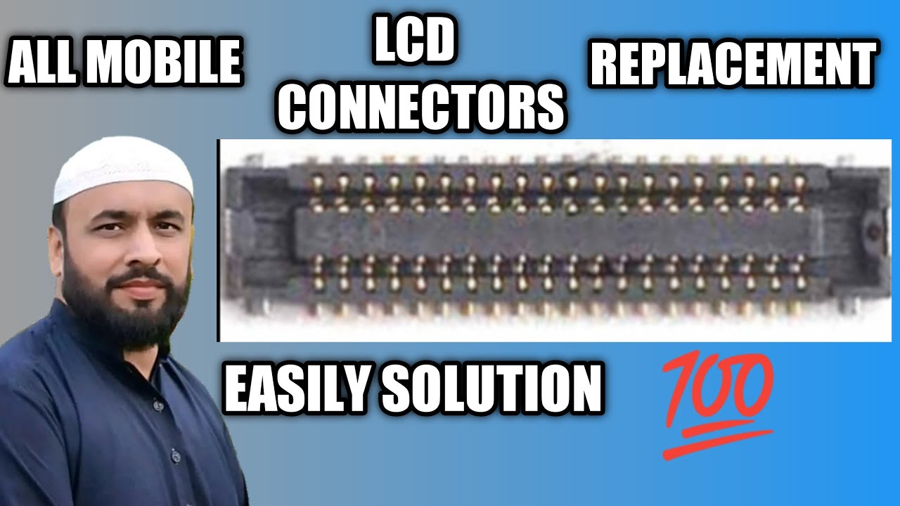lcd connector replacement | mobile phone display connecter change - YouTube