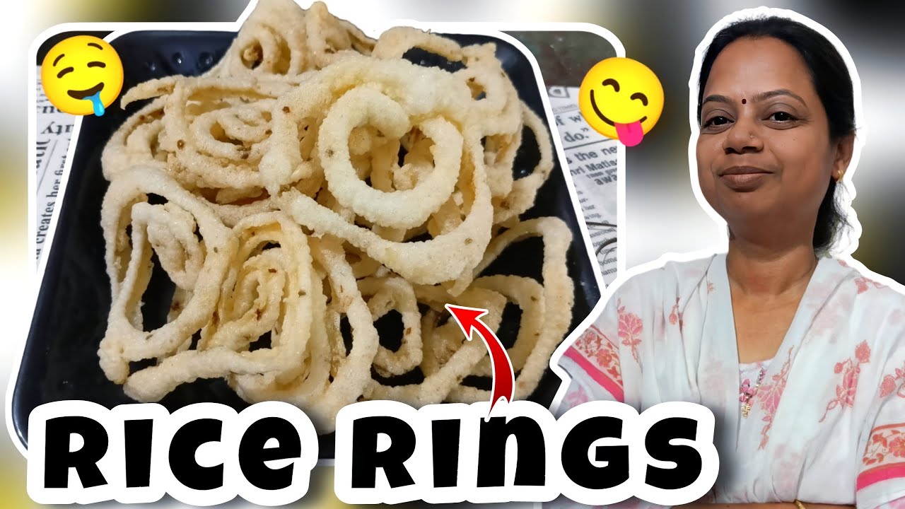Rice rings with leftover rice. बिना मेहनत चावल का सुंदर इस्तेमाल किया ...