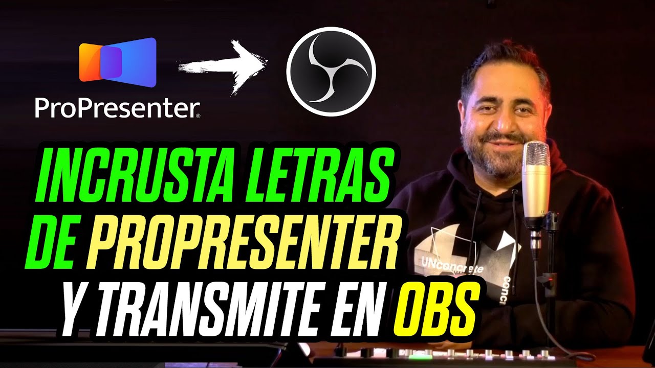 Cómo insertar letras de ProPresenter en OBS para transmitir en vivo - YouTube