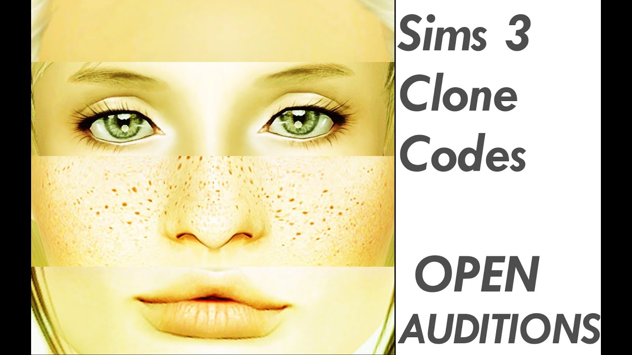Clone Codes || Sims 3 Series Casting Call OPEN TO MALES - YouTube